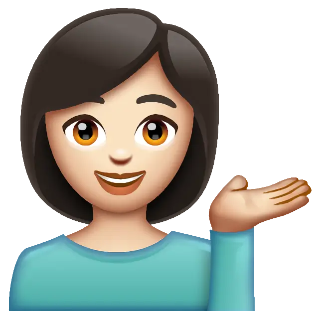 💁🏻 - Person Tipping Hand: Light Skin Tone Emoji meaning, copy and paste ...