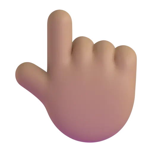 👆🏽 - Backhand Index Pointing Up: Medium Skin Tone Emoji meaning, copy ...