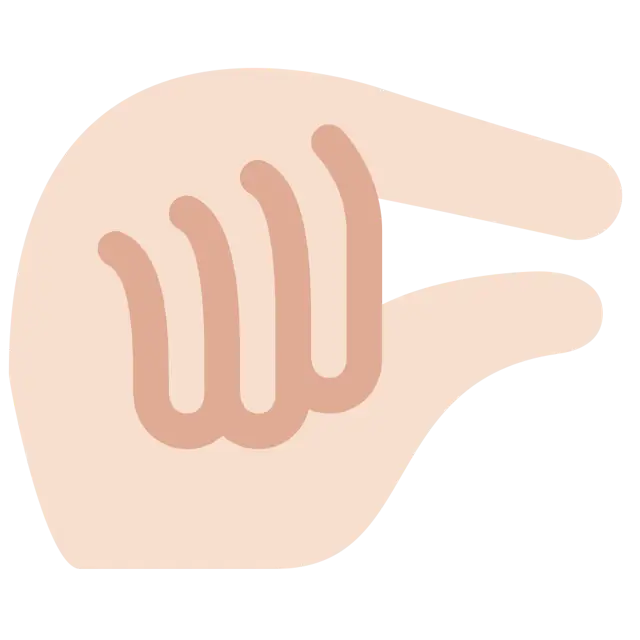 🤏🏻 - Pinching Hand: Light Skin Tone Emoji meaning, copy and paste ...