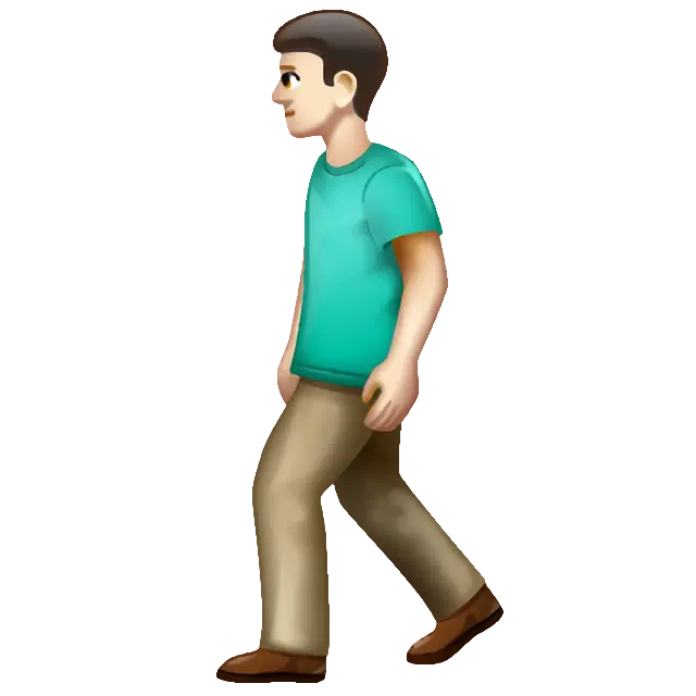 🚶🏻 - Person Walking: Light Skin Tone Emoji meaning, copy and paste ...