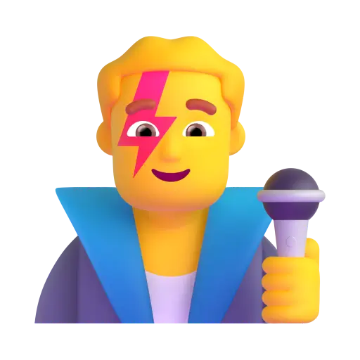 👨‍🎤 - Man Singer Emoji meaning, copy and paste emoticon - ( ‿ ) SYMBL