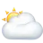 Weiße Sonne hinter der Wolke
