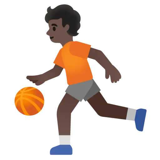⛹🏿 - Person Bouncing Ball: Dark Skin Tone Emoji meaning, copy and paste ...