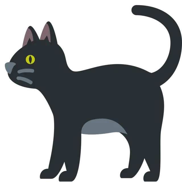 🐈‍⬛ - Black Cat Emoji meaning, copy and paste emoticon - ( ‿ ) SYMBL