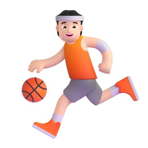 ⛹🏻 - Person Bouncing Ball: Light Skin Tone Emoji meaning, copy and ...