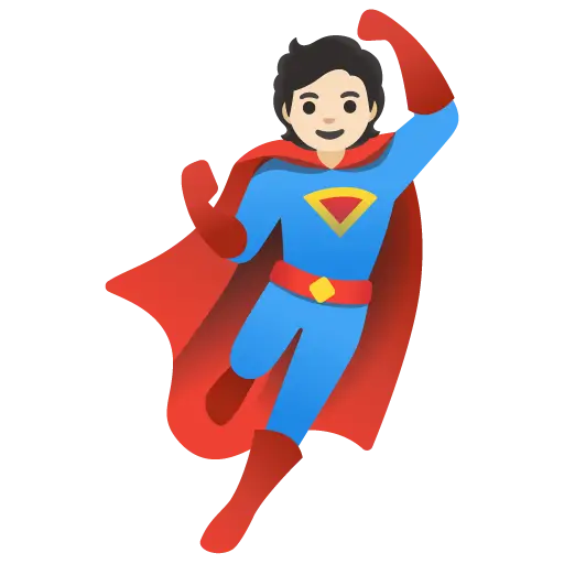 🦸🏻 - Superhero: Light Skin Tone Emoji meaning, copy and paste emoticon ...