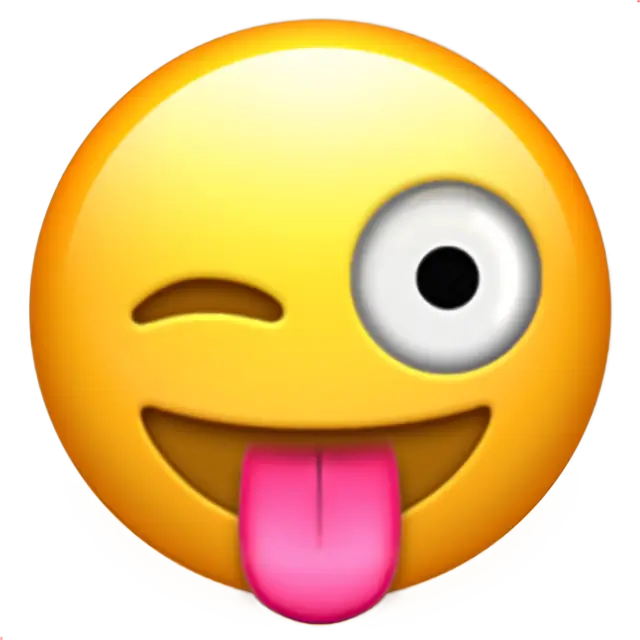 舌を出した絵文字