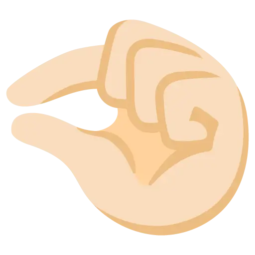 🤏🏻 - Pinching Hand: Light Skin Tone Emoji meaning, copy and paste ...
