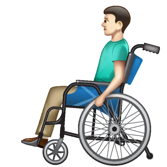 👨🏻‍🦽 - Man In Manual Wheelchair: Light Skin Tone Emoji meaning, copy ...
