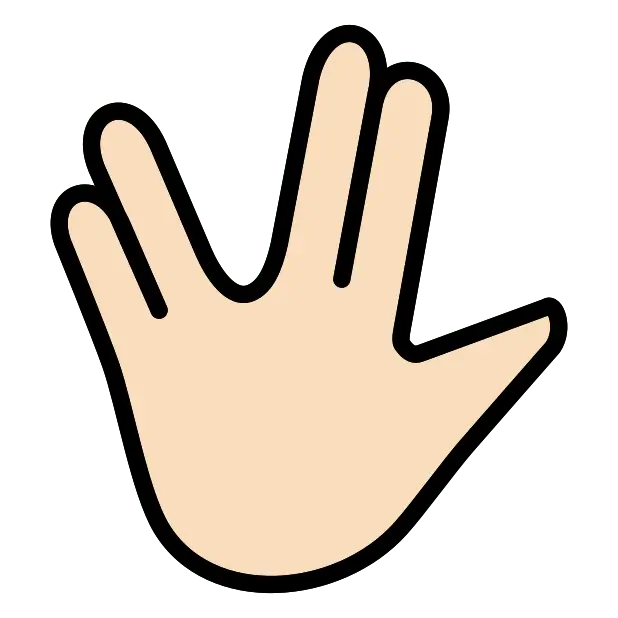 🖖🏻 - Vulcan Salute: Light Skin Tone Emoji meaning, copy and paste ...