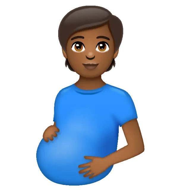 🫄🏾 - Pregnant Person: Medium-Dark Skin Tone Emoji meaning, copy and ...