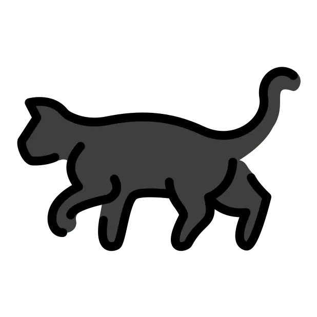 🐈‍⬛ - Black Cat Emoji meaning, copy and paste emoticon - ( ‿ ) SYMBL