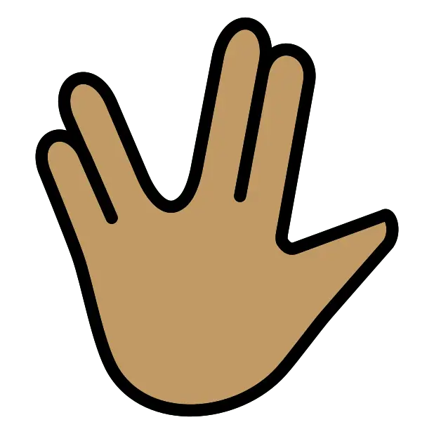 🖖🏽 - Vulcan Salute: Medium Skin Tone Emoji meaning, copy and paste ...