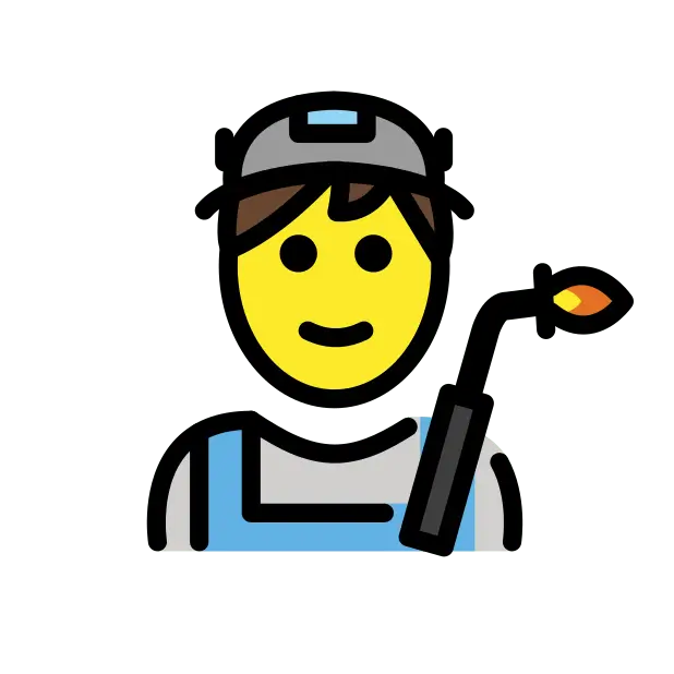 👨‍🏭 - Man Factory Worker Emoji meaning, copy and paste emoticon ...