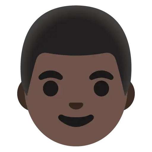 👨🏿 - Man: Dark Skin Tone Emoji meaning, copy and paste emoticon ...