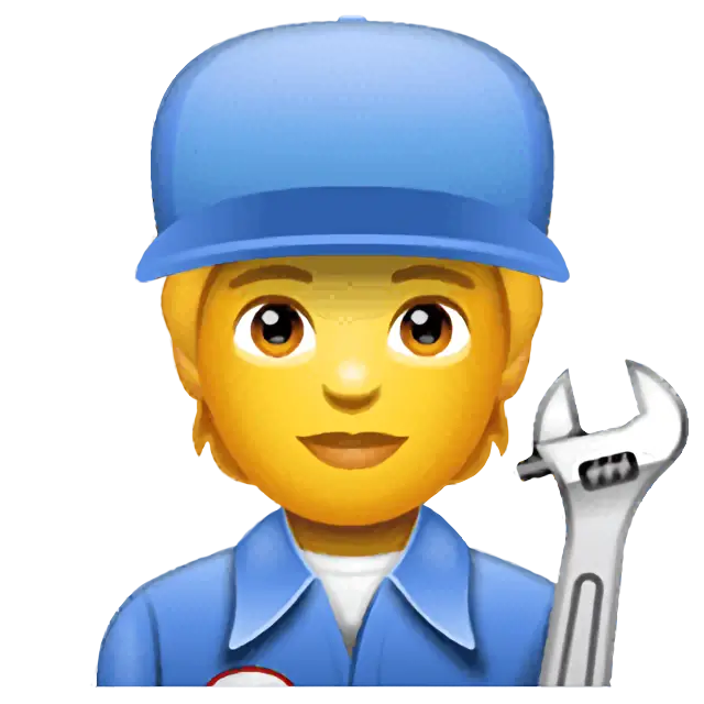 🧑‍🔧 - Mechanic Emoji meaning, copy and paste emoticon - ( ‿ ) SYMBL