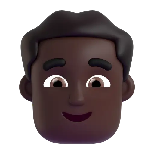 👨🏿 - Man: Dark Skin Tone Emoji meaning, copy and paste emoticon ...