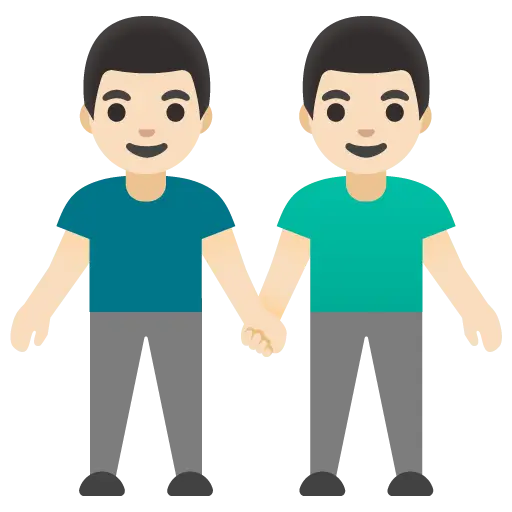 👬🏻 - Men Holding Hands: Light Skin Tone Emoji meaning, copy and paste ...