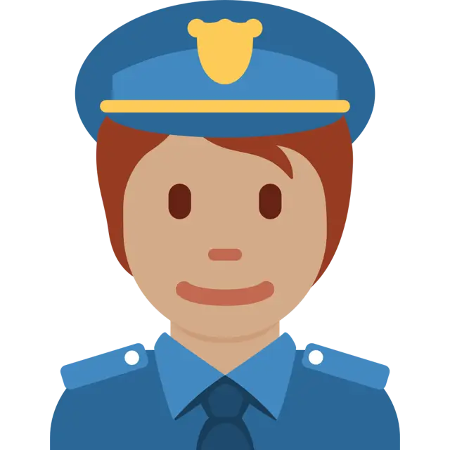 👮🏽 - Police Officer: Medium Skin Tone Emoji meaning, copy and paste ...