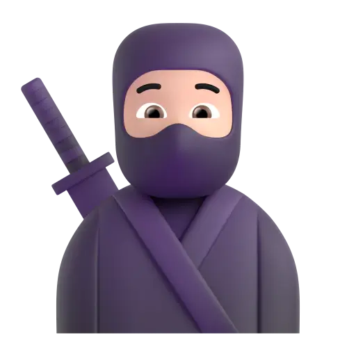 🥷🏻 - Ninja: Light Skin Tone Emoji meaning, copy and paste emoticon ...