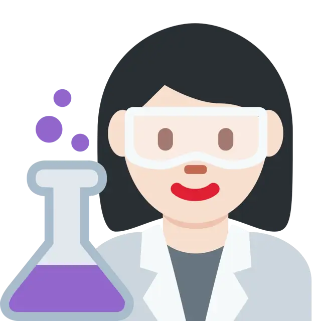 👩🏻‍🔬 - Woman Scientist: Light Skin Tone Emoji meaning, copy and paste emoticon - ( ‿ ) SYMBL